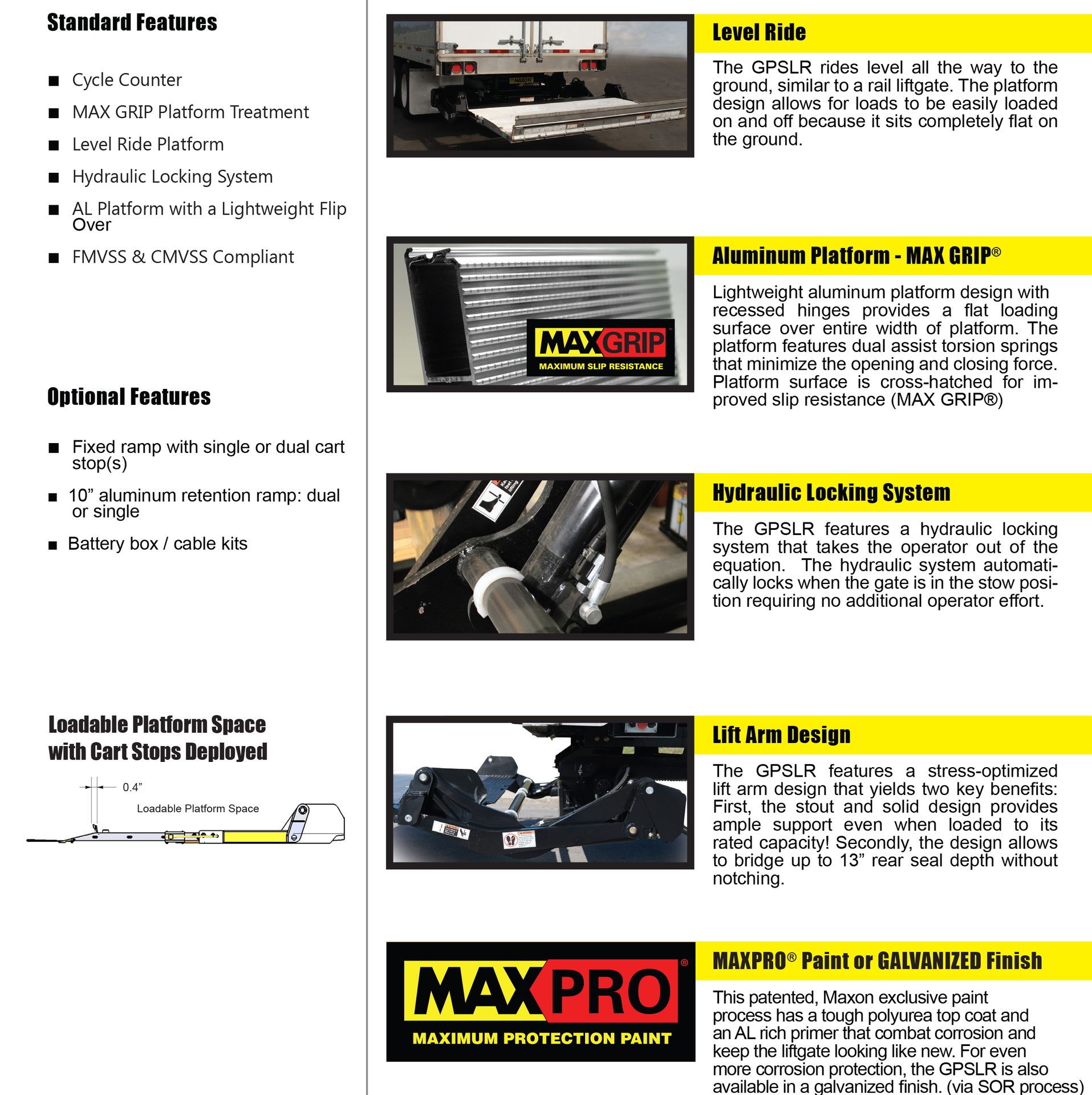 Maxon MGPSLR - Maxon Slidelift GPSLR | Equipment Specialists
